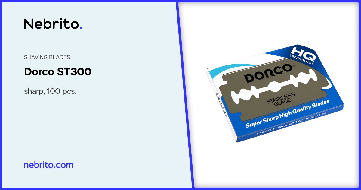 Shaving Blades Dorco ST300 Sharp, 100 pcs. — Nebrito.com