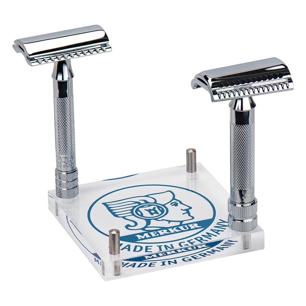 Stand for razors Merkur 4 slots, plexiglass — Nebrito.com