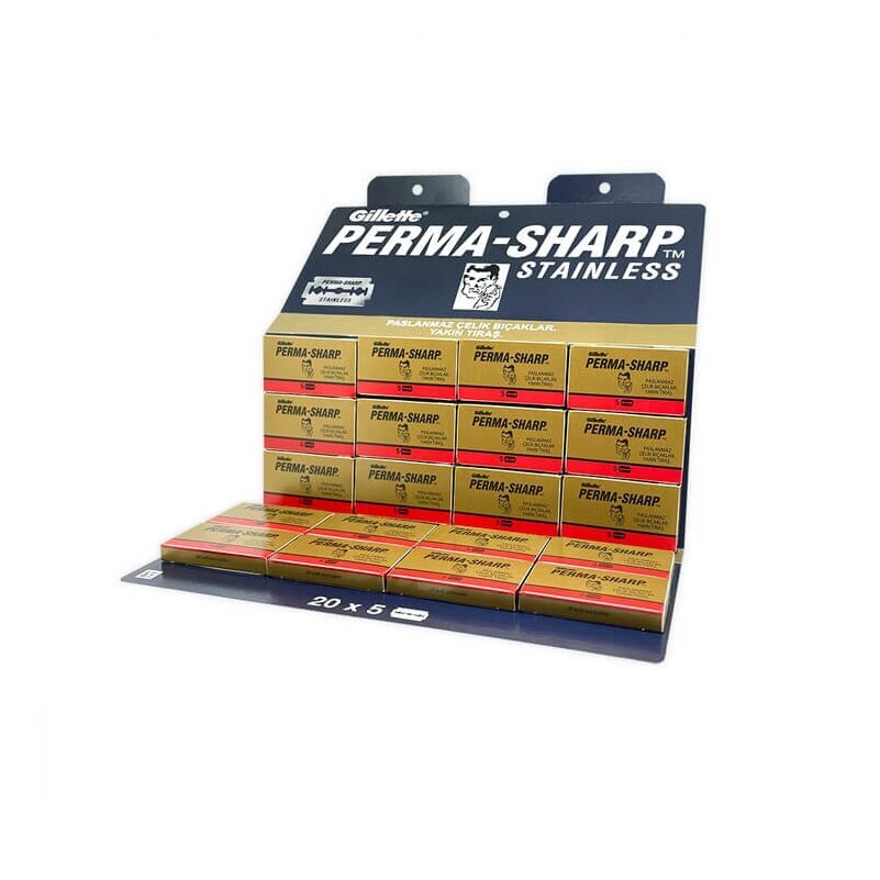 Shaving Blades Perma-Sharp Stainless steel, 100 pcs. — Nebrito.com