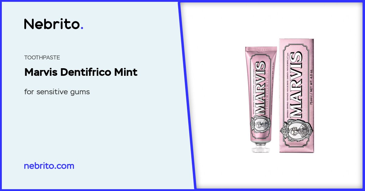 Toothpaste Marvis Dentifrico Mint For sensitive gums, 75 ml — Nebrito.com