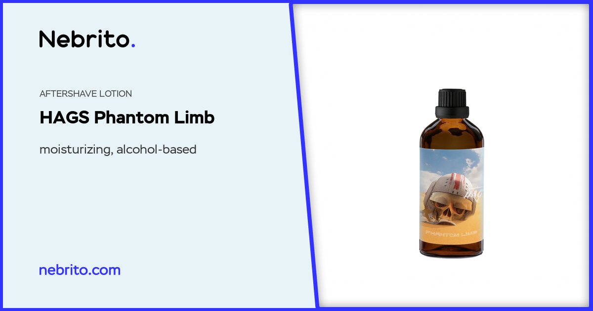 Aftershave lotion HAGS Phantom Limb Moisturizing, alcohol-based, 100 ml ...