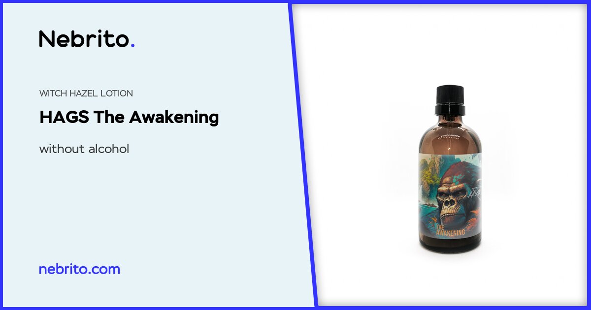 Witch Hazel Lotion HAGS The Awakening Without alcohol, 100 ml — Nebrito.com