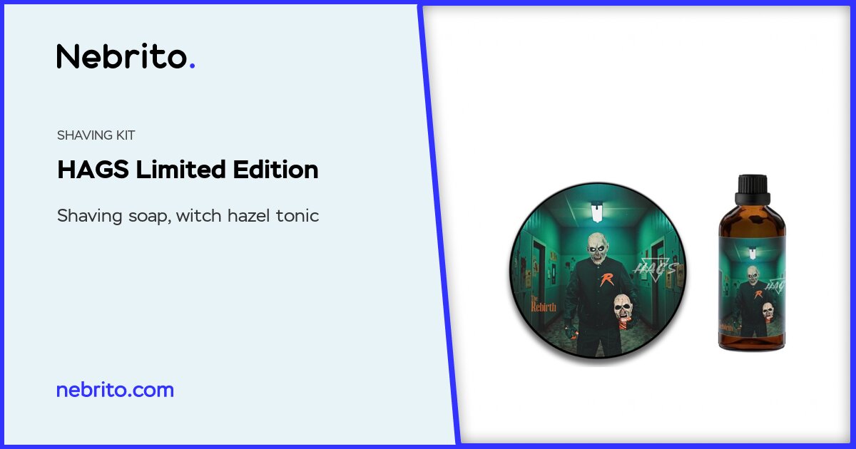 Shaving Kit HAGS Limited Edition Shaving soap, witch hazel tonic ...