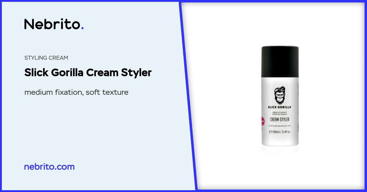 Styling Cream Slick Gorilla Cream Styler Medium fixation, soft texture ...