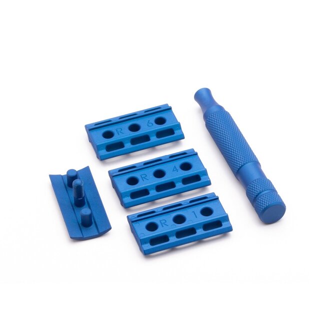 Safety razor Rockwell Blue 6S Adjustable, stainless steel, closed comb ...