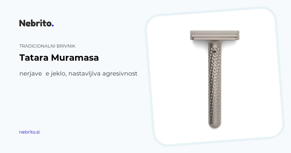 Safety razor Tatara Muramasa Stainless steel, adjustable — Nebrito.com