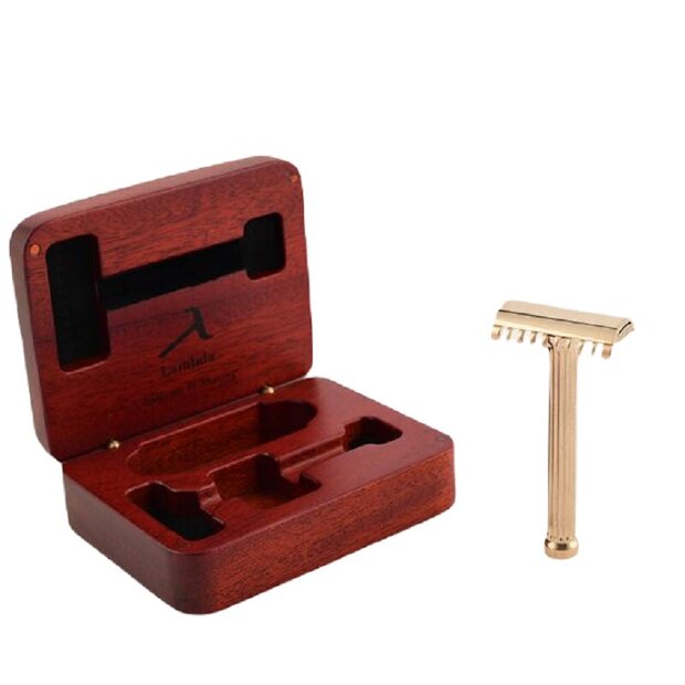 Safety razor Lambda Ares v2 Open comb, nickel-aluminum bronze alloy ...