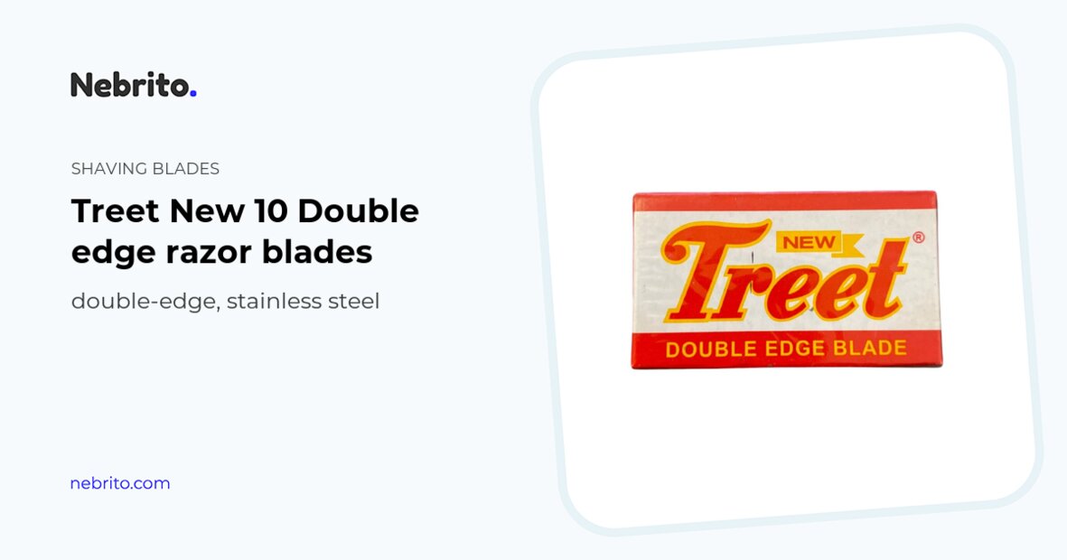 Shaving Blades Treet New Double-edge, stainless steel — Nebrito.com