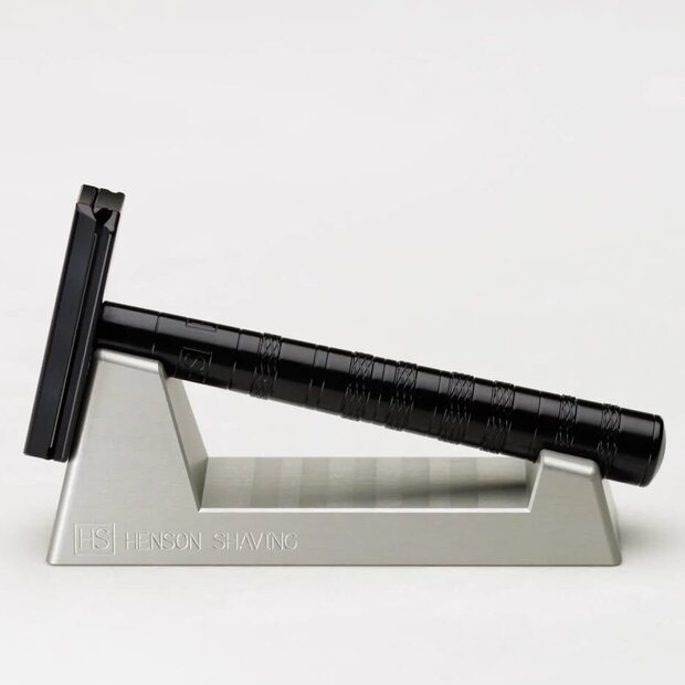 Razor Holder Henson Aluminum, for all safety razors — Nebrito.com